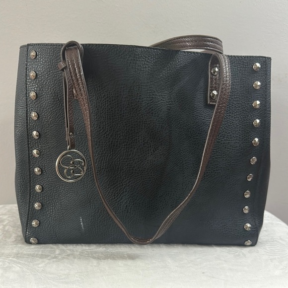 Jessica Simpson | Bags | Jessica Simpson Studded Black Tote Bag | Poshmark